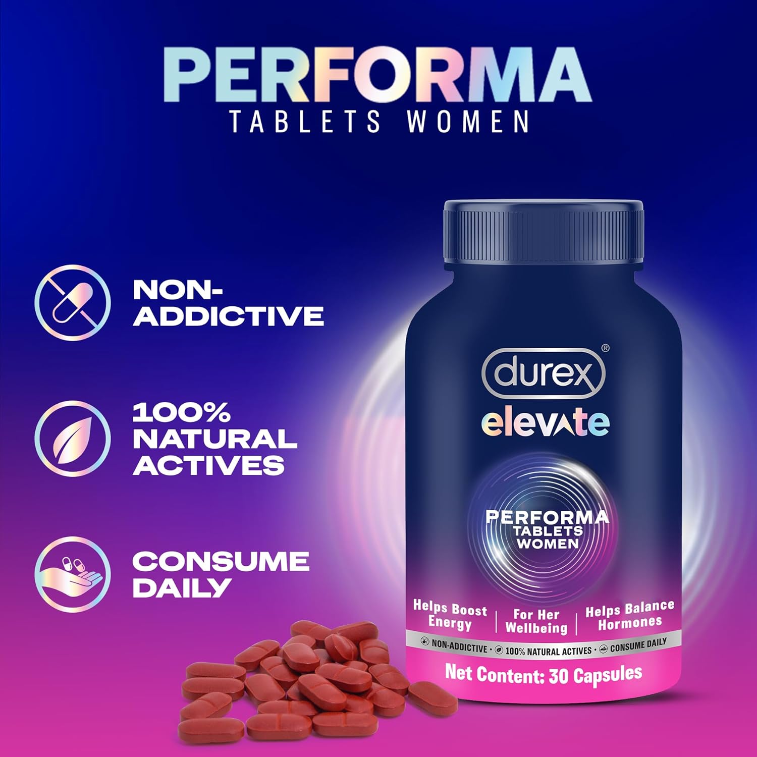 Durex Elevate Performa Tablets For Women
