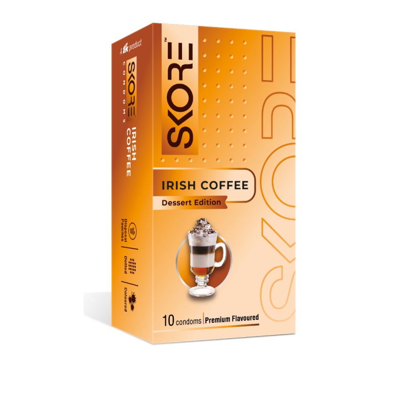 Buy Skore Irish Coffee Dessert edition Premium Flavoured Condoms 10's ...